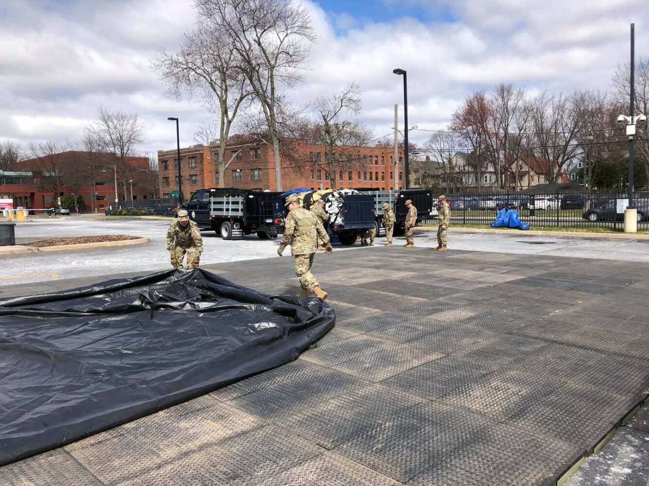Connecticut Foot Guard at the ready for any medical emergency ...
