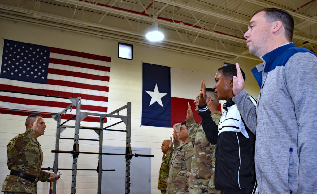 New Recruits Take the Oath to Join the Texas State Guard ...