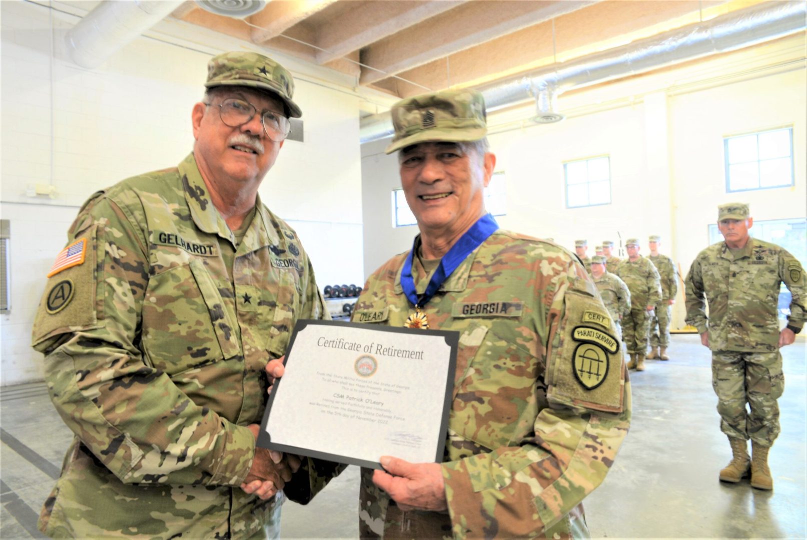 After A Half Century of Service, Georgia Command Sergeant Major Will ...