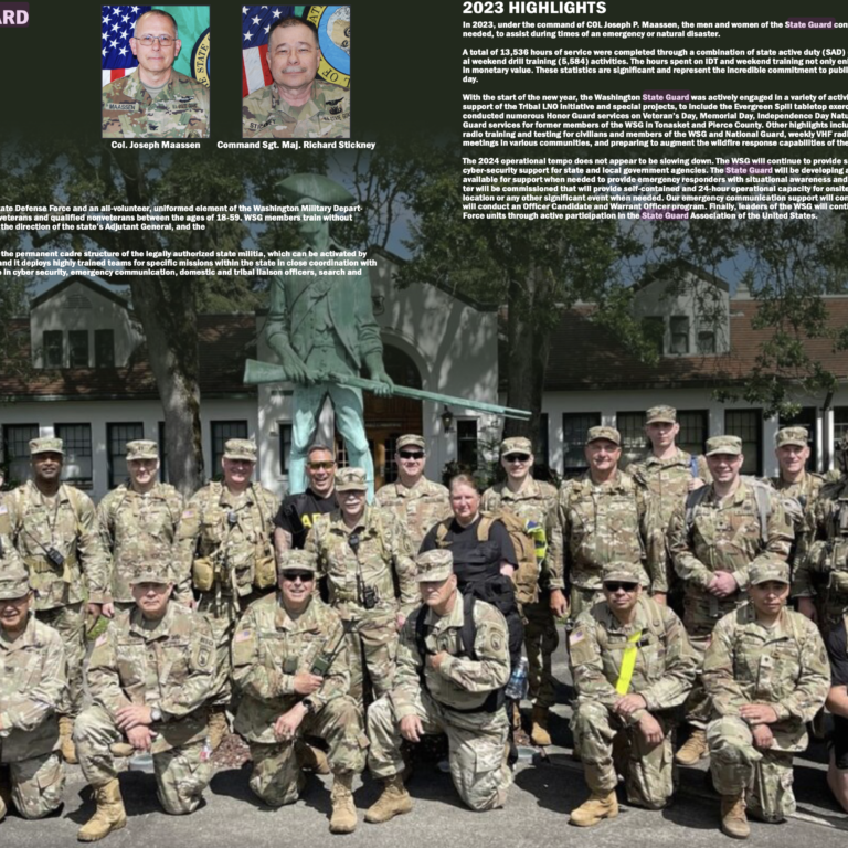 Washington National Guard's Annual Report Showcases State Defense Force ...