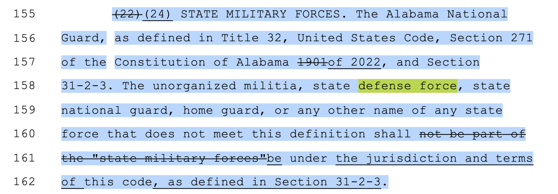 Alabama - StateDefenseForce.com