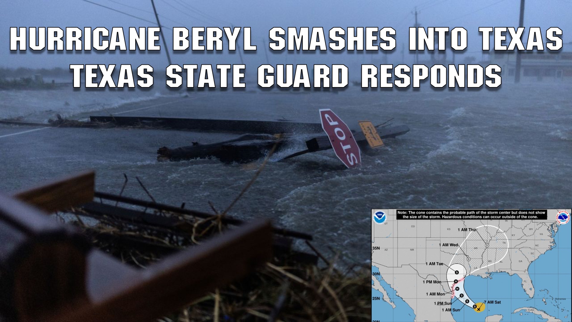 Hurricane Beryl Unleashes Destruction on Texas Coast, Texas State Guard ...