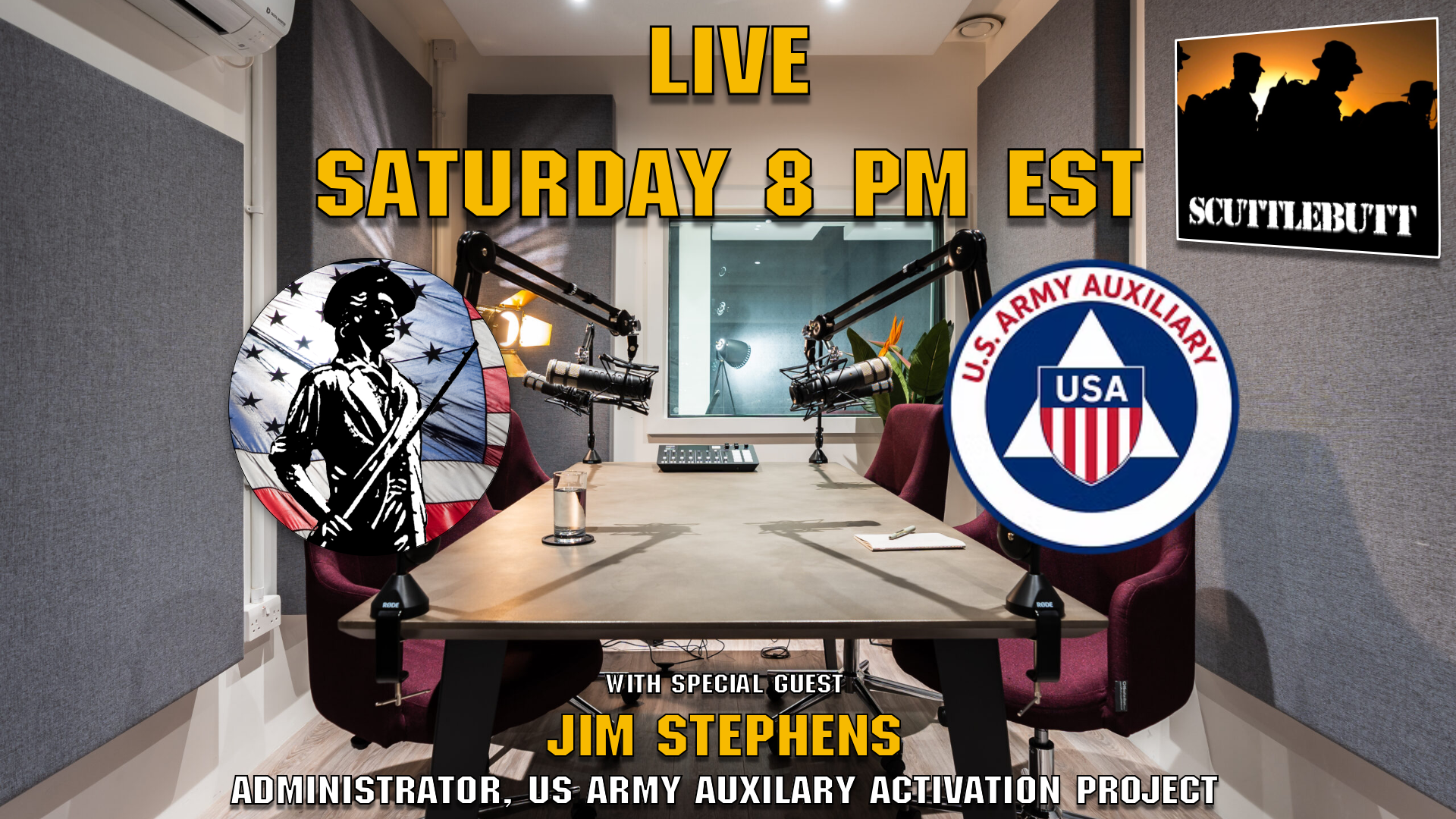 StateDefenseForce.com Scuttlebutt Podcast LIVE With Special Guest, Jim Stephens of The U.S. Army ...