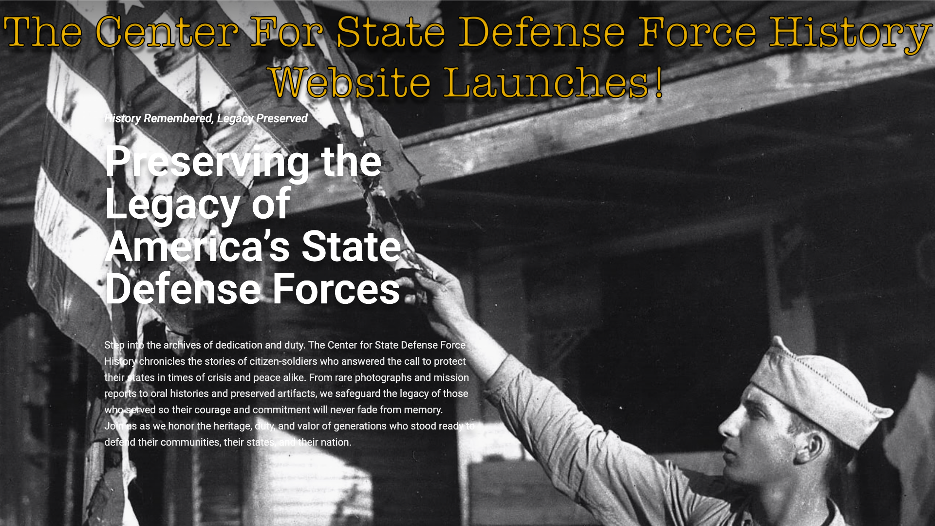StateDefenseForce.com Unveils The Center for State Defense Force ...