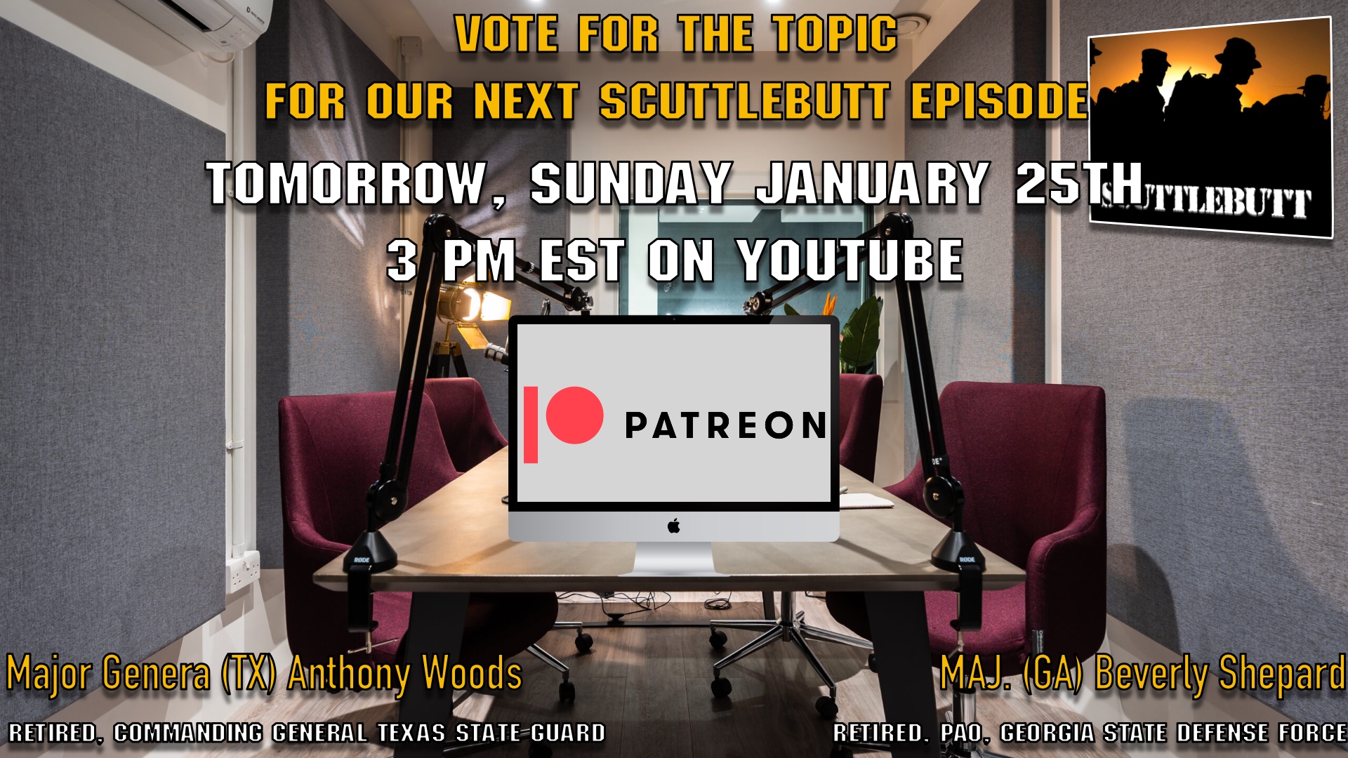 Scuttlebutt Podcast Welcomes Major General Anthony Woods as new Co-Host ...